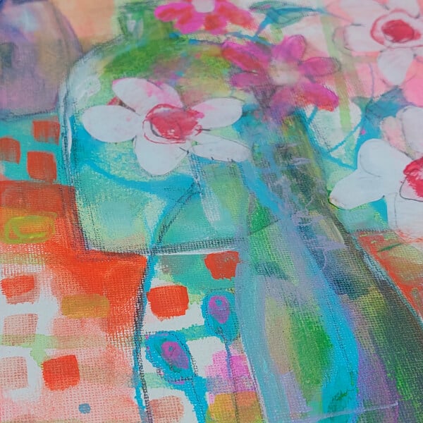 Abstract Acrylic Flower Painting Class Melbourne | Gifts | ClassBento