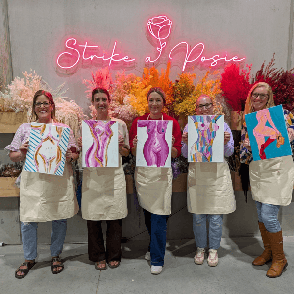 Bare and Bubbly - Paint and Sip Workshop Melbourne | ClassBento
