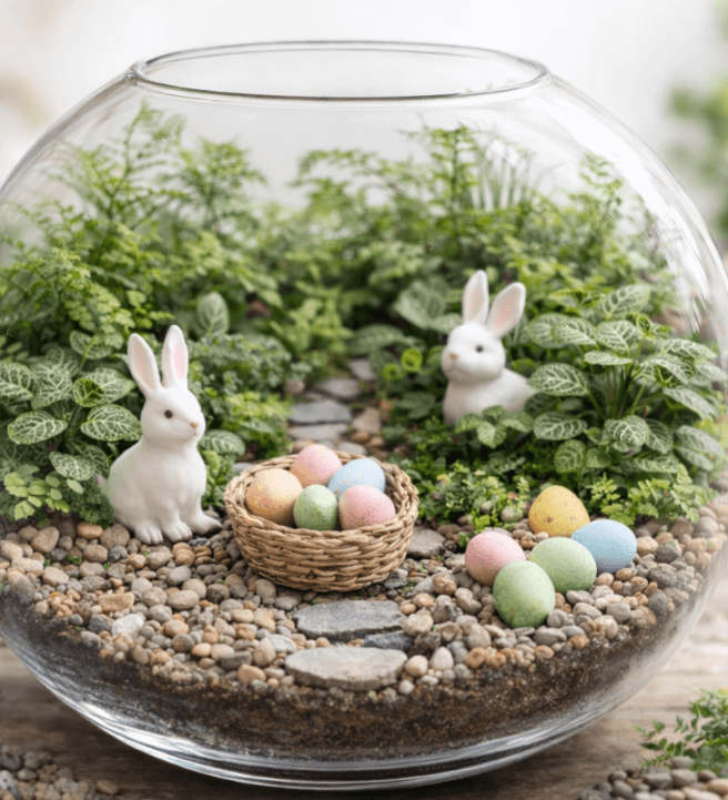 Easter Secret Garden Glass Bowl Workshop Brisbane | ClassBento