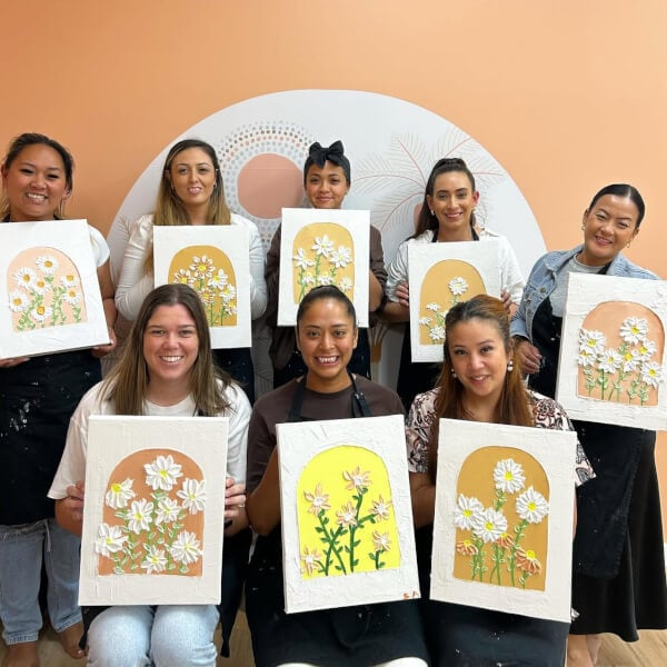 Floral Textured Art Class Brisbane | Gifts | ClassBento