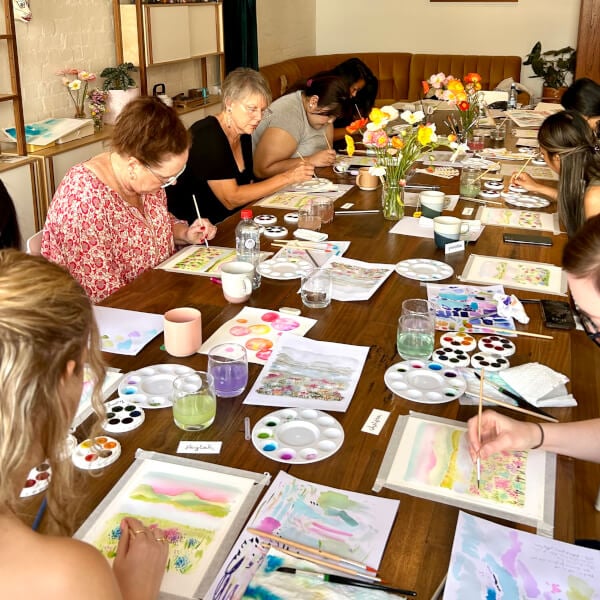 Intro to Landscapes Watercolour Workshop Melbourne | ClassBento