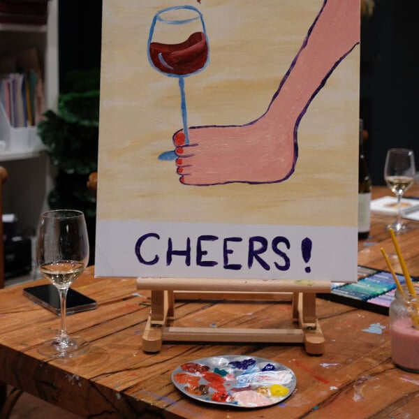 Paint & Sip Workshop: Cheers Melbourne | Events | ClassBento