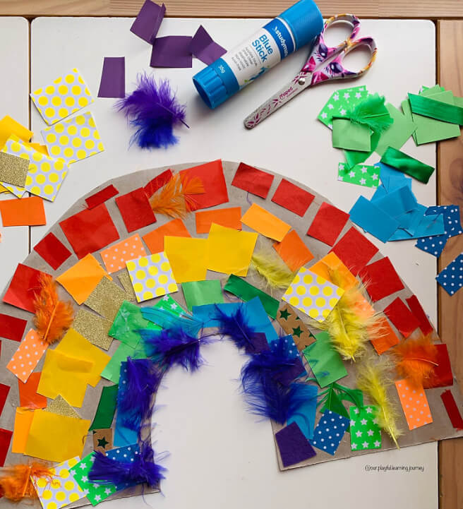 School Holiday Rainbow Collage Workshop for Kids Brisbane | ClassBento