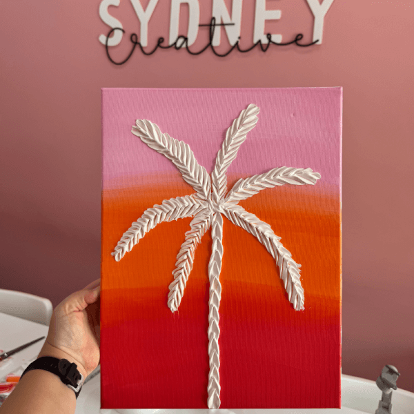 Textured Paint and Sip Class: Palm Trees Sydney | Gifts | ClassBento