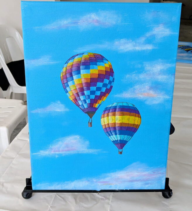 Balloons and Bubbles Paint and Sip Class Perth | Gifts | ClassBento
