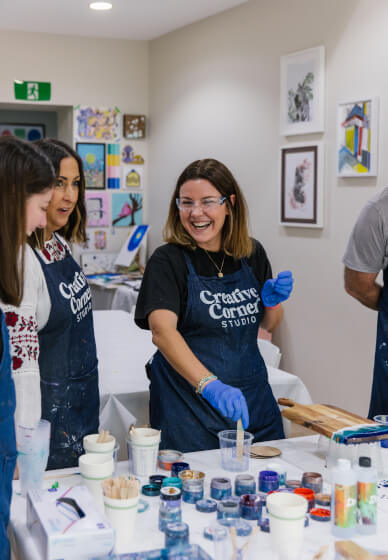Resin Art Class Stained Glass Artwork Sydney Classbento